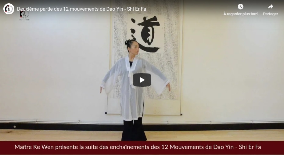 Deuxième partie des 12 mouvements de Dao Yin - Shi Er Fa - Les Temps du ...
